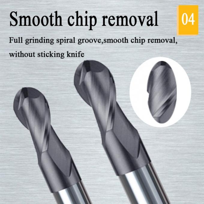 CNC Tungsten Carbide End Mill 2mm 12mm 6mm 200 mm 6 Ballnose Ball Nose ...
