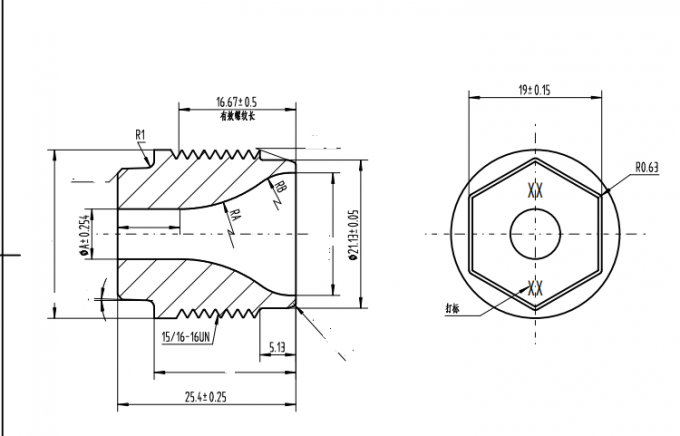 Tungsten Carbide Nozzle for PDC Drilling Bits - NZ60 Series