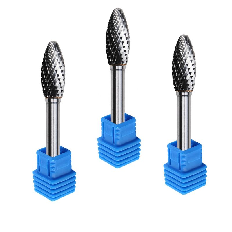 Sf5 Carbide Rotary Burr Type Nail Drill Bit Rotary Files For Metal 1/4 ...